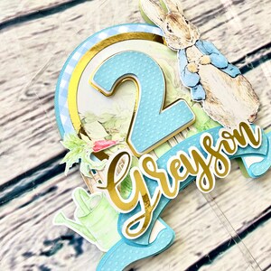 Peter Rabbit Topper 1st Party Decorations Peter Rabbit Birthday Cake ...