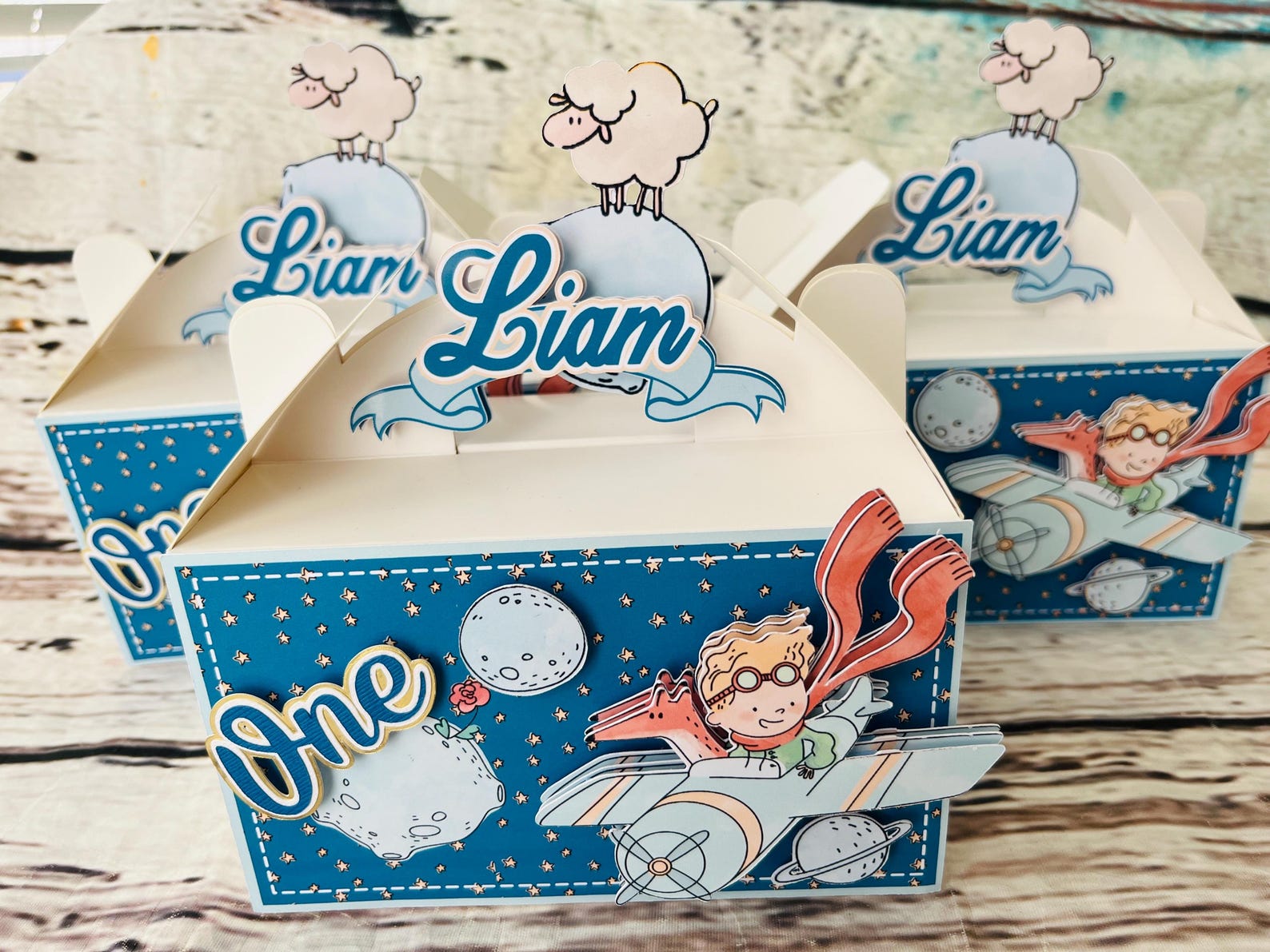 Prince Fox Little Moon Favor Boxes 1st Party Decorations Prince ...