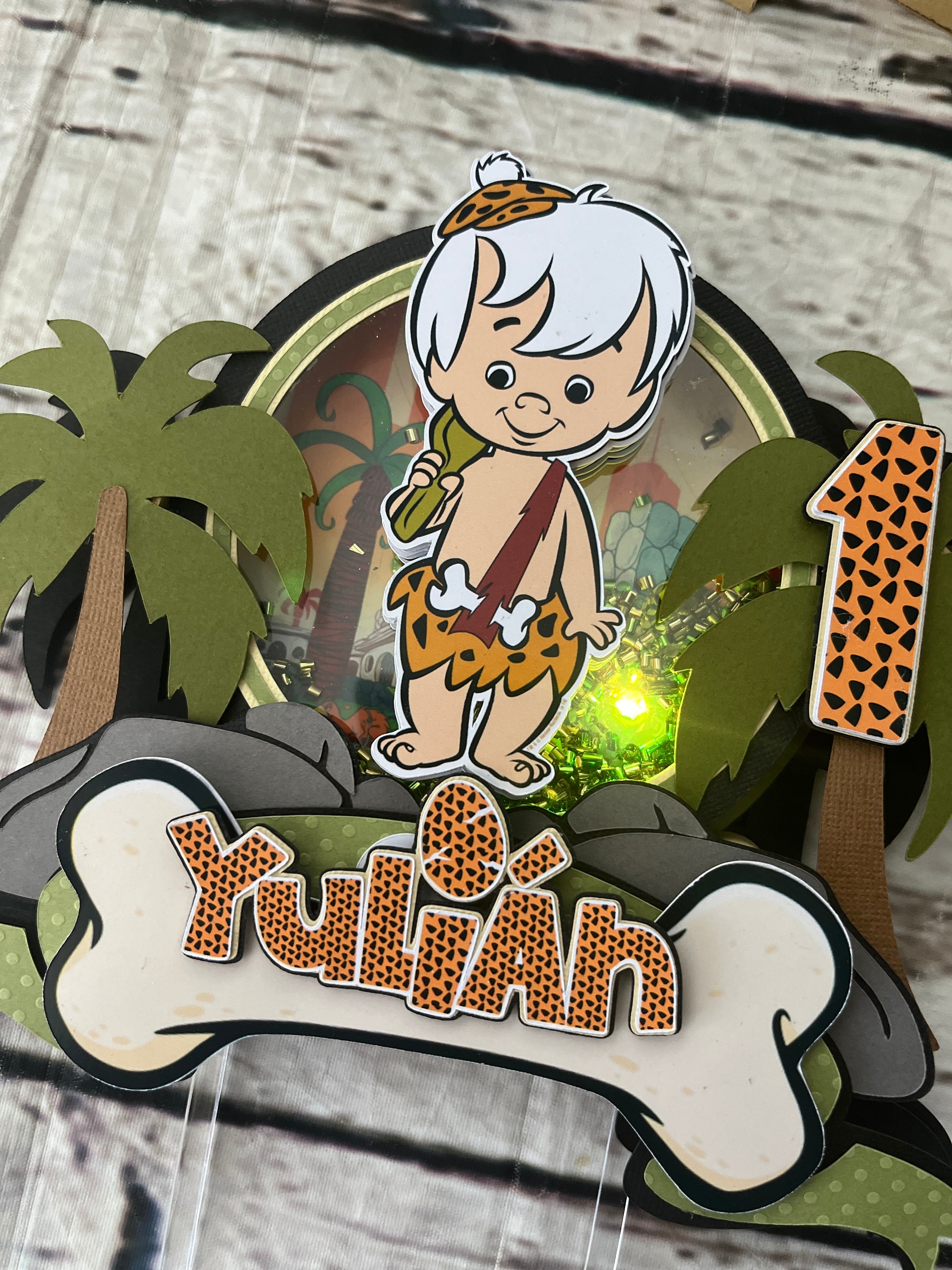 Bam Bam Cake Topper Bam Bam Party Decorations Bam Bam Birthday Cake ...