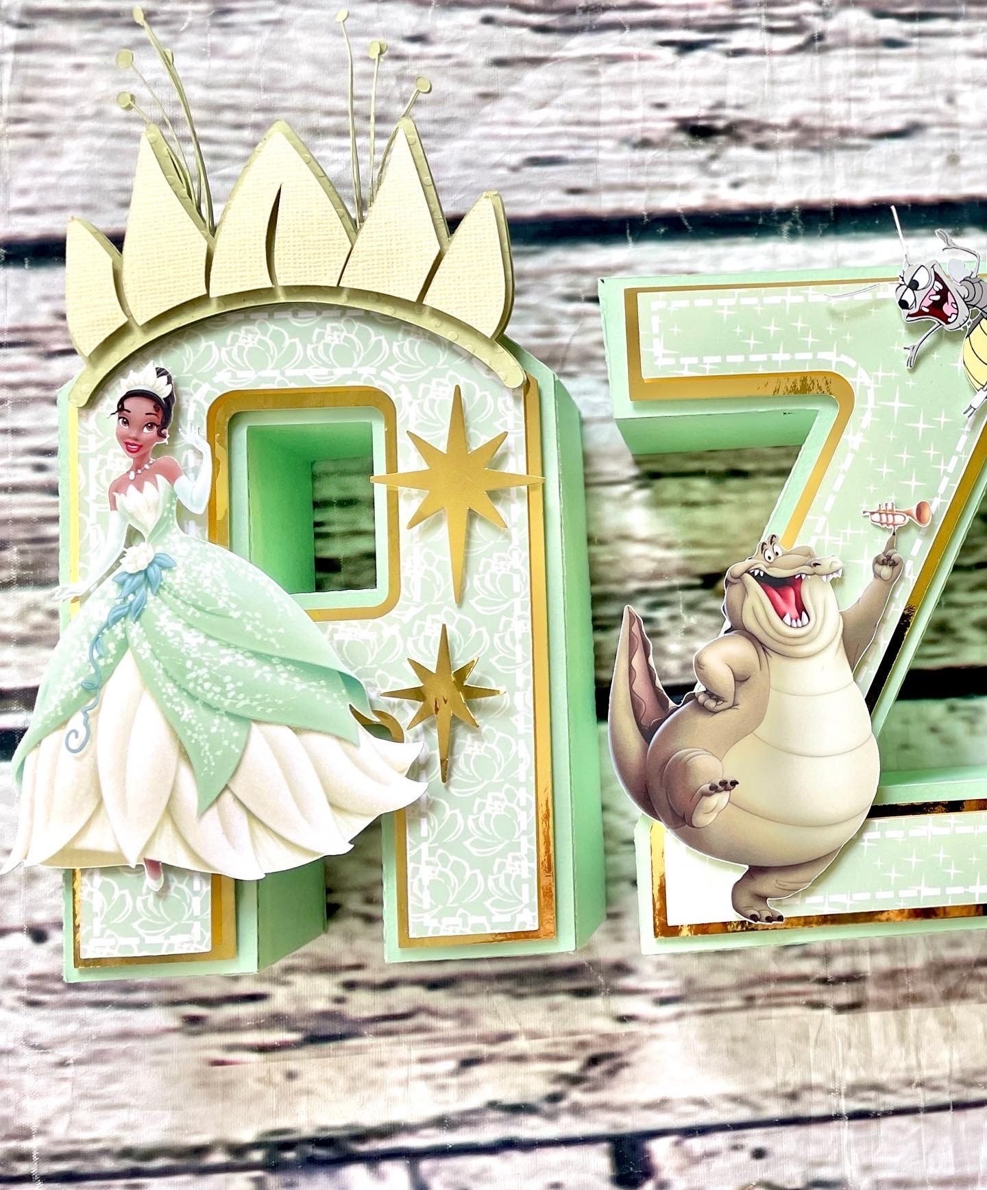Princess Tiana 3D Letters, Princess Tiana Birthday Party Tiana Birthday ...