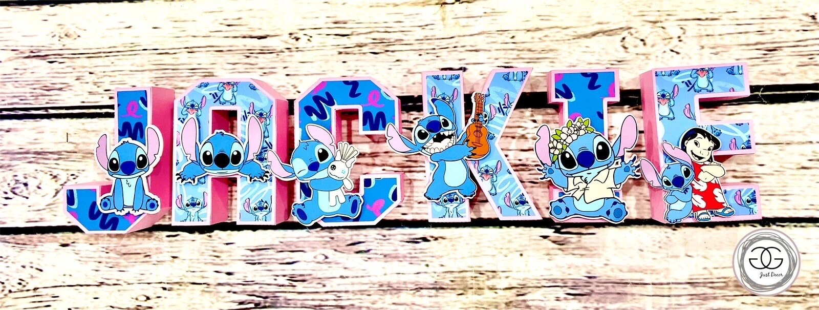 Lilo and Stitch 3D Letters, Stitch Birthday Party Lilo Birthday Theme ...
