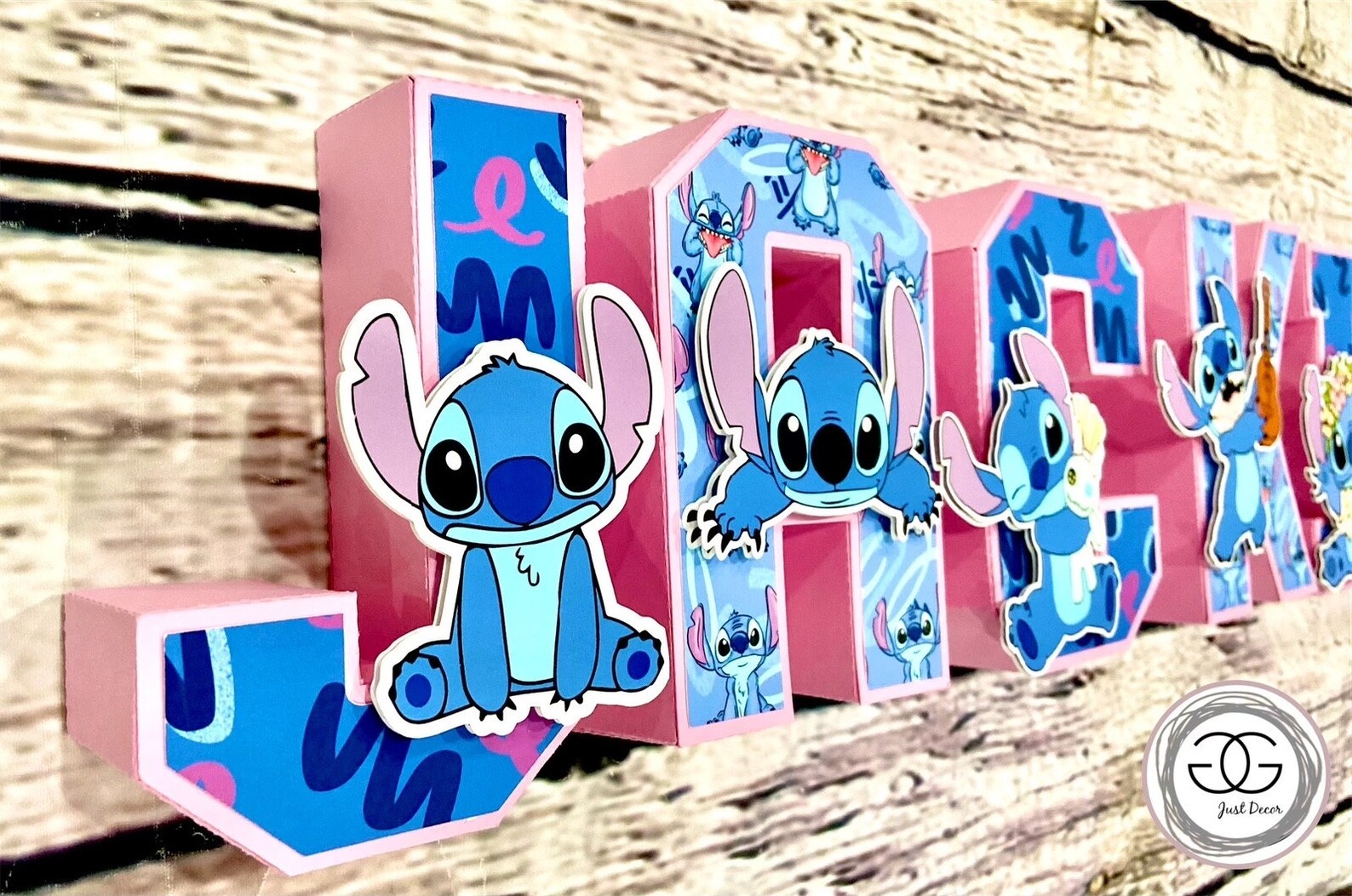 Lilo and Stitch 3D Letters, Stitch Birthday Party Lilo Birthday Theme ...
