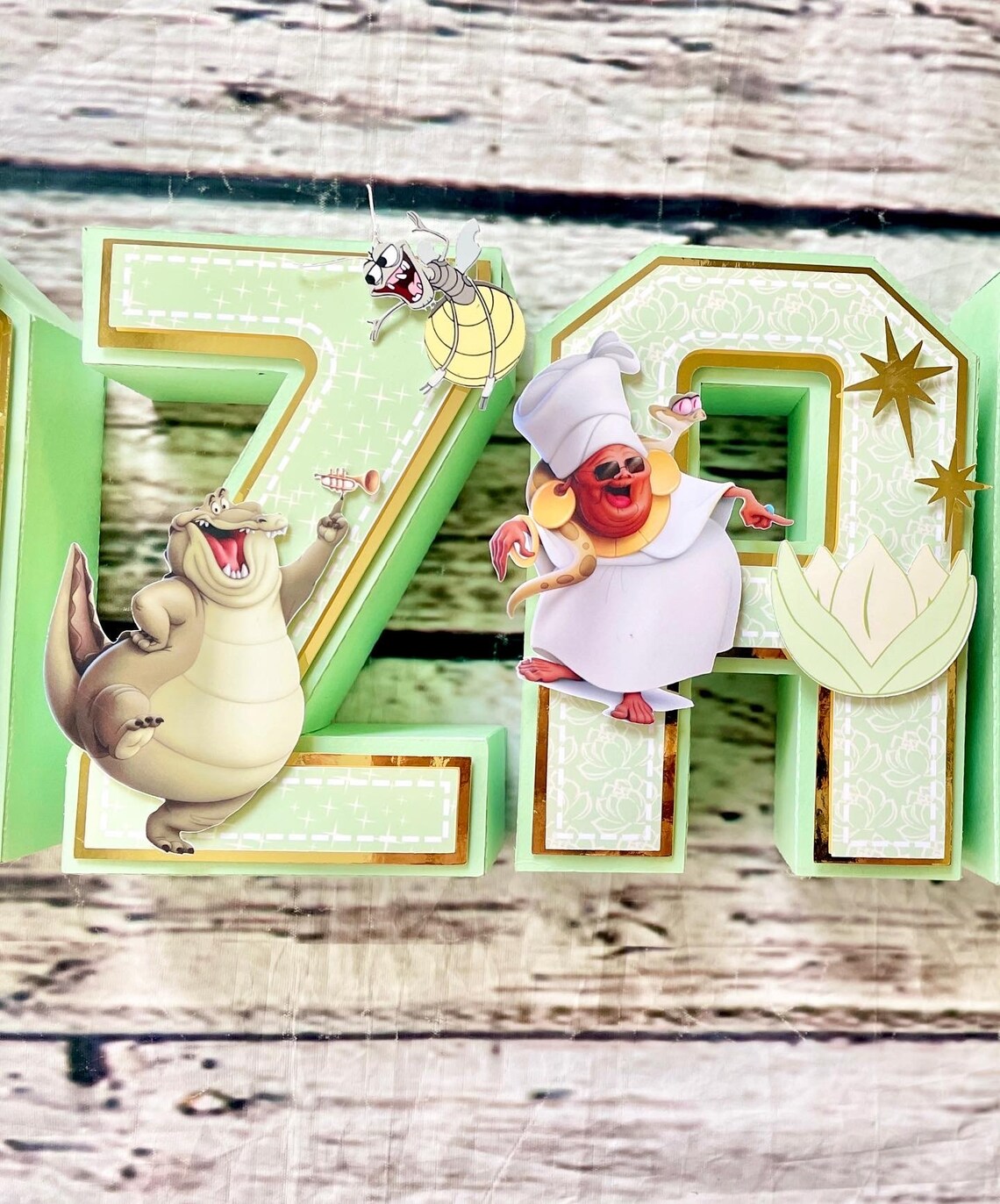 Princess Tiana 3D Letters, Princess Tiana Birthday Party Tiana Birthday ...