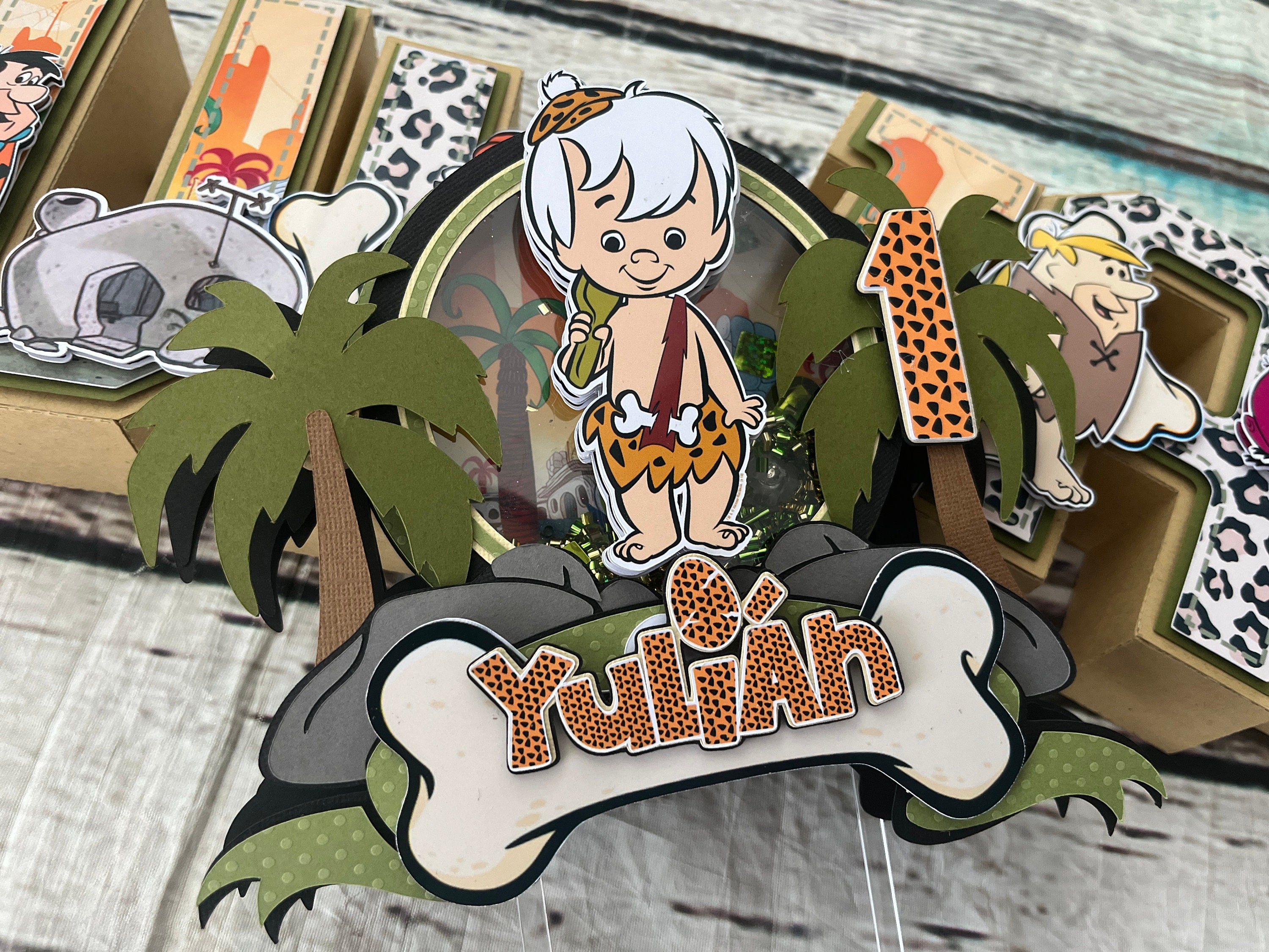 Bam Bam Cake Topper Bam Bam Party Decorations Bam Bam Birthday Cake ...