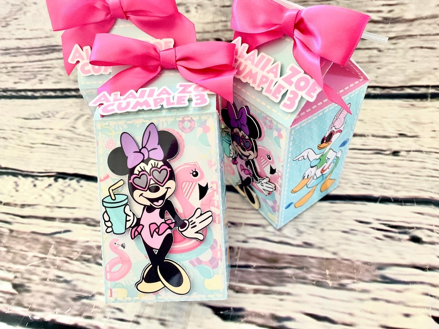 Custom Themed Milk Carton Favor Boxes Gable Favor Box Custom Party ...