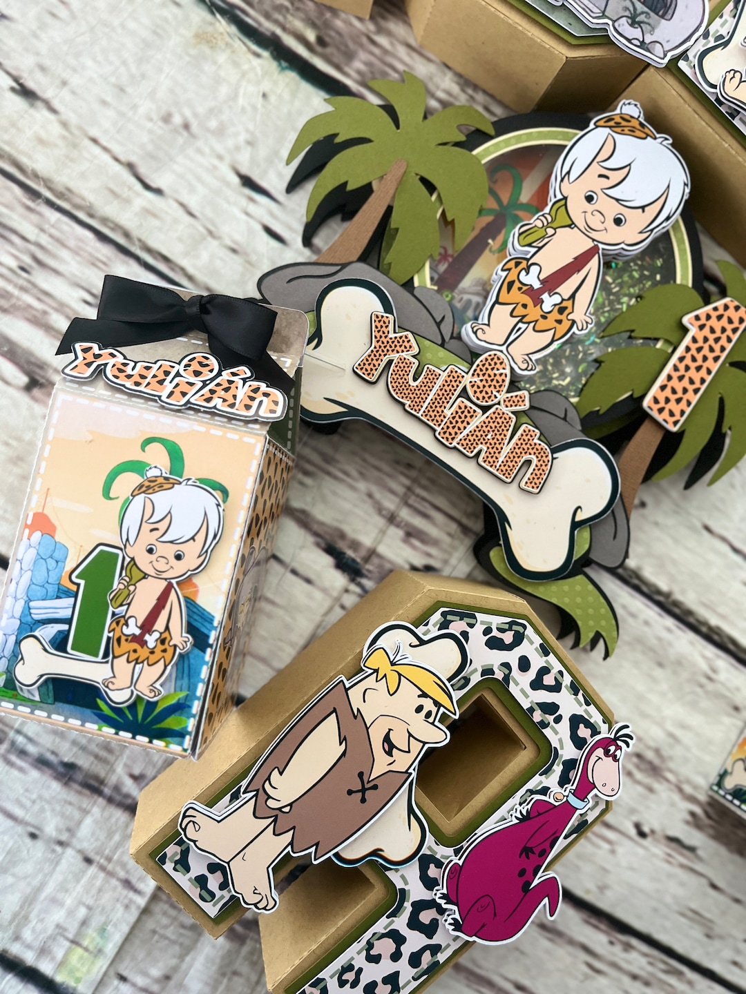 Bam Bam Cake Topper Bam Bam Party Decorations Bam Bam Birthday Cake ...