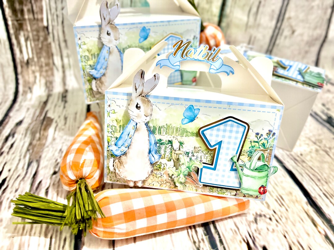 Peter Rabbit Favor Boxes 1st Party Decorations Peter Rabbit Birthday ...