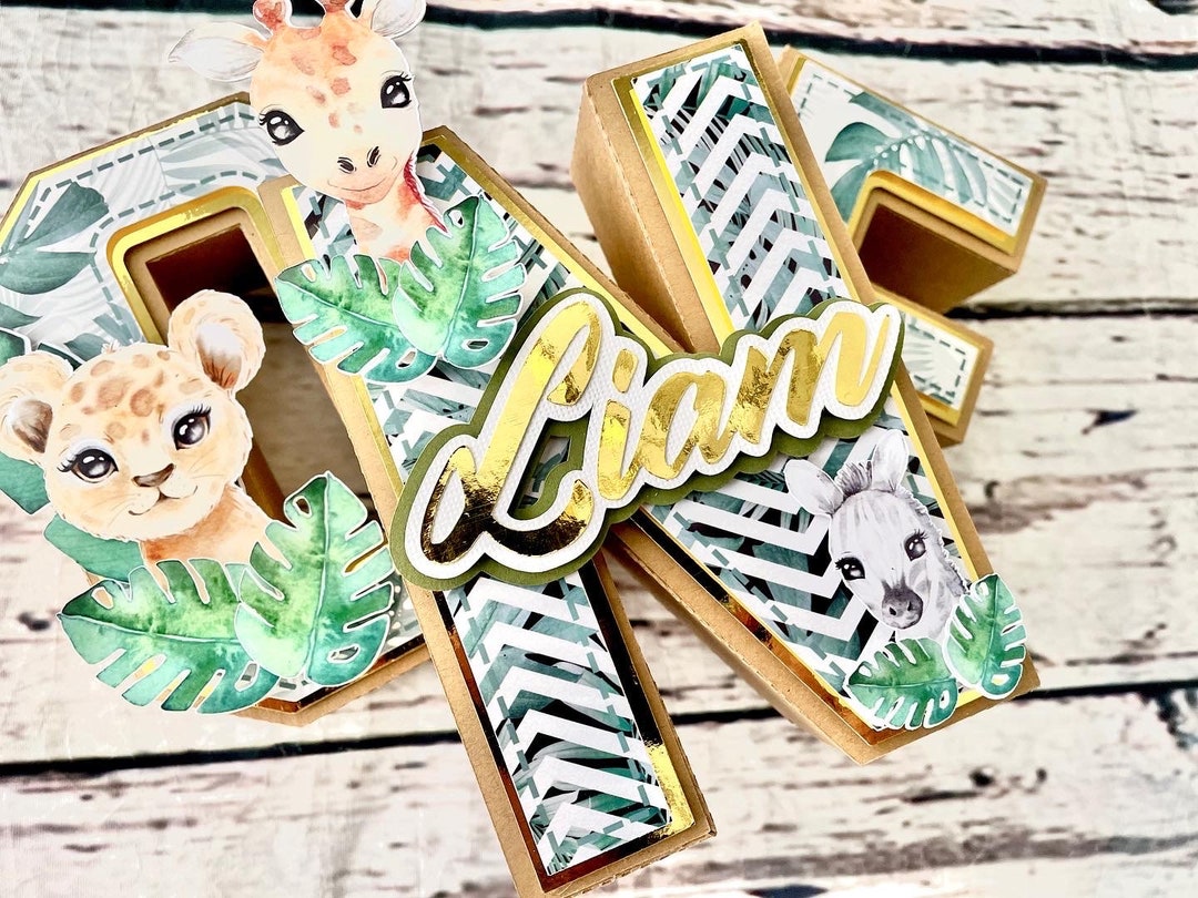 Wild One Safari ONE Letters, Safari 1st Birthday, Bedroom Decor, Safari ...