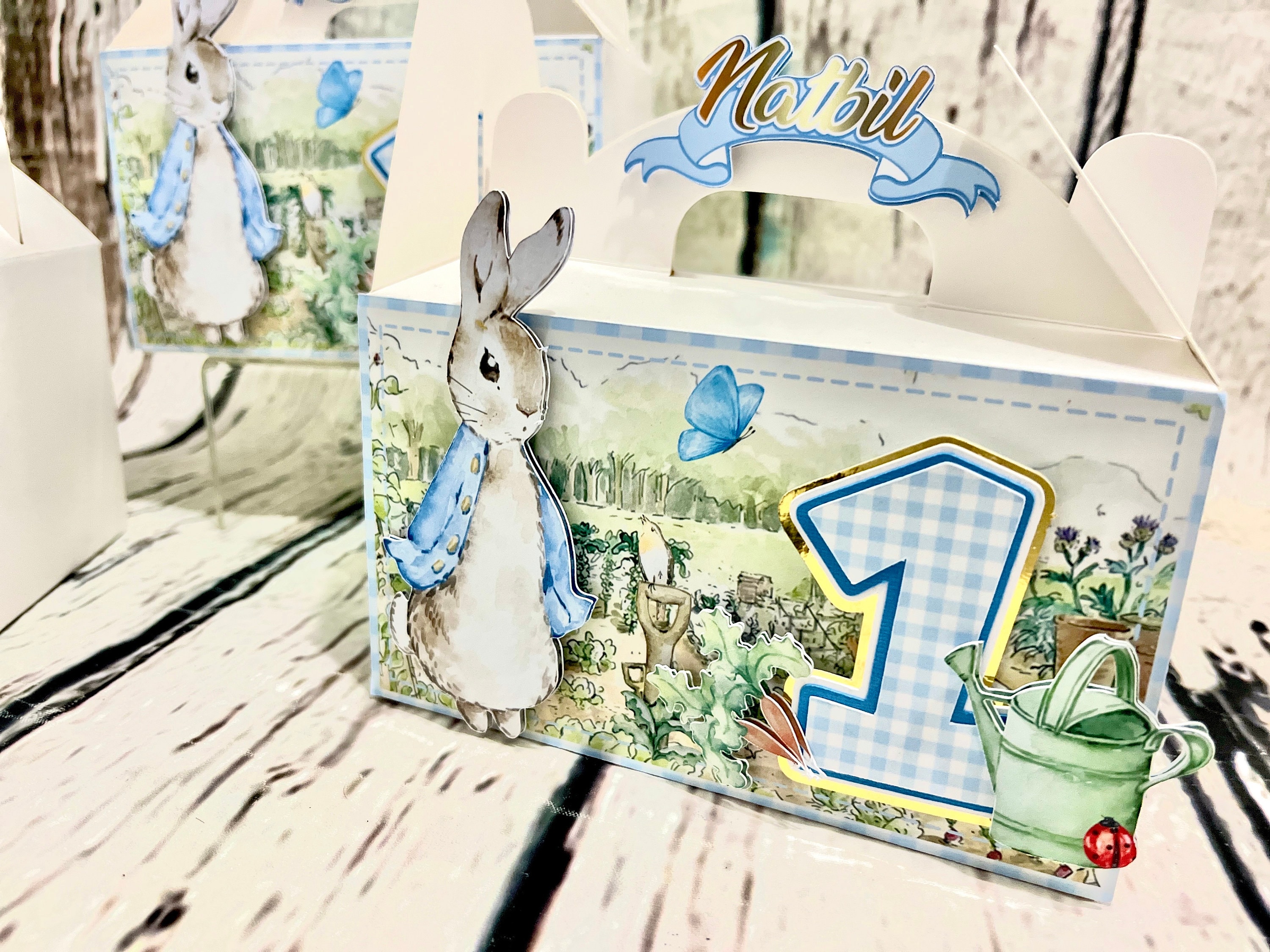 Peter Rabbit Favor Boxes 1st Party Decorations Peter Rabbit Birthday ...