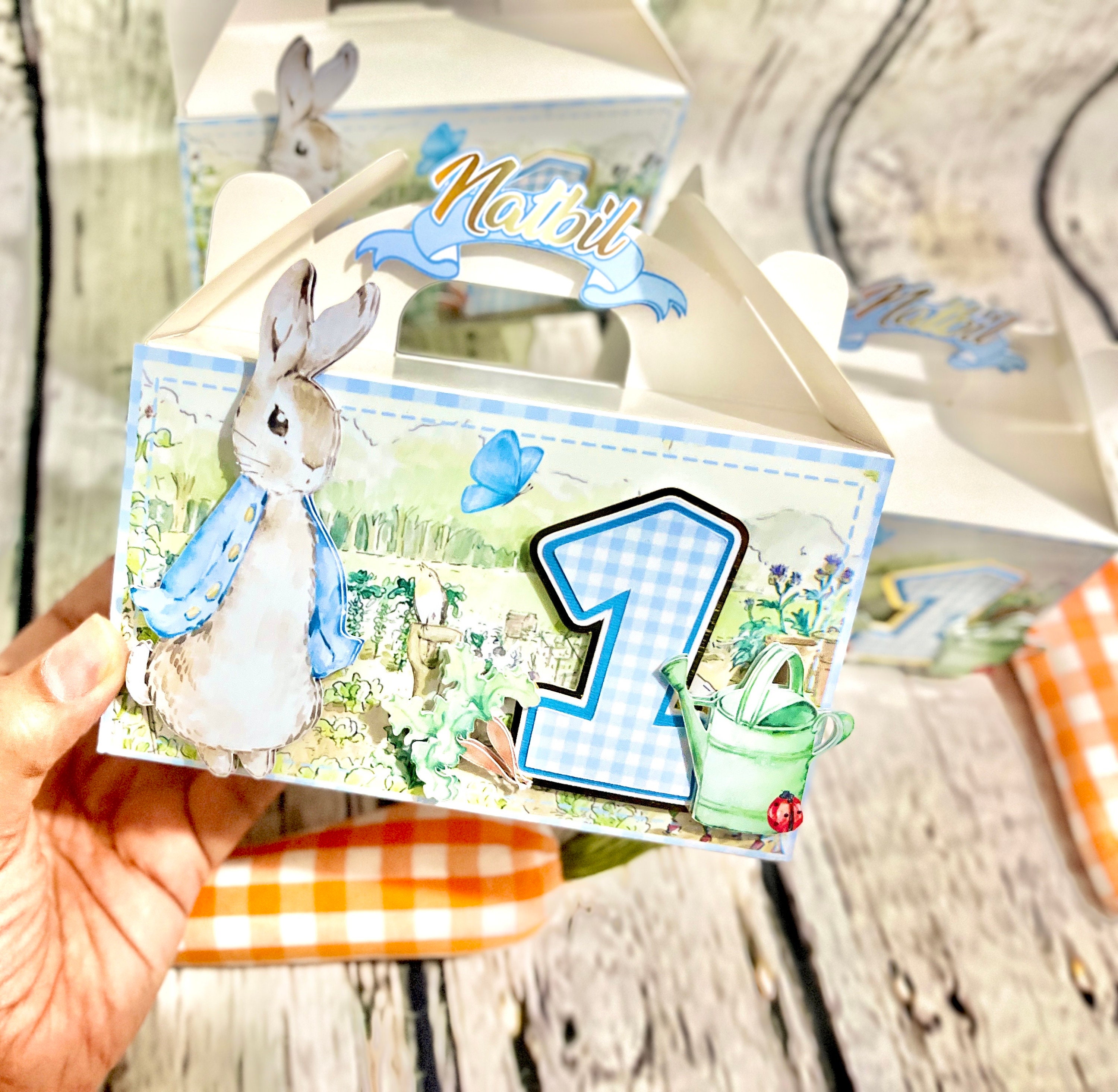 Peter Rabbit Favor Boxes 1st Party Decorations Peter Rabbit Birthday ...