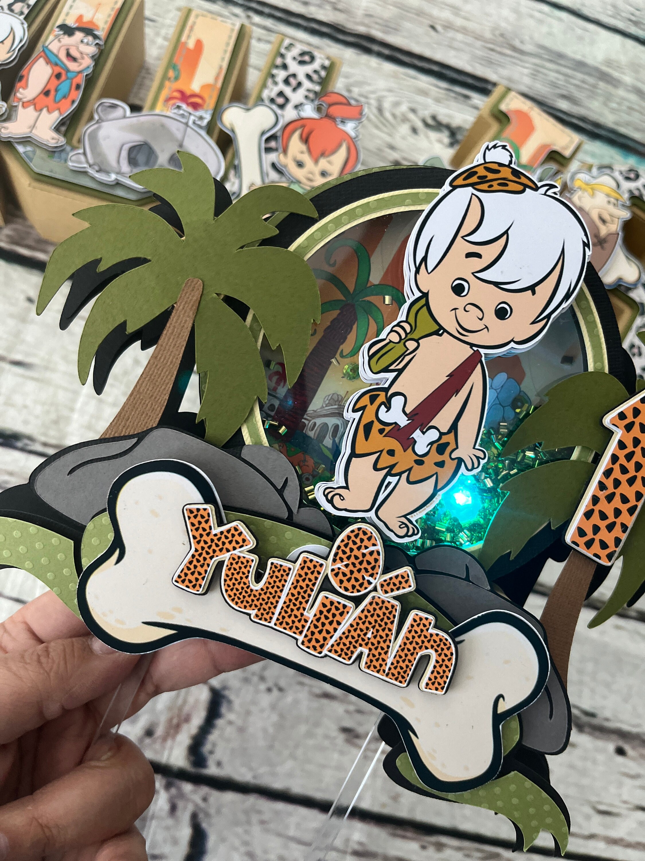 Bam Bam Cake Topper Bam Bam Party Decorations Bam Bam Birthday Cake ...