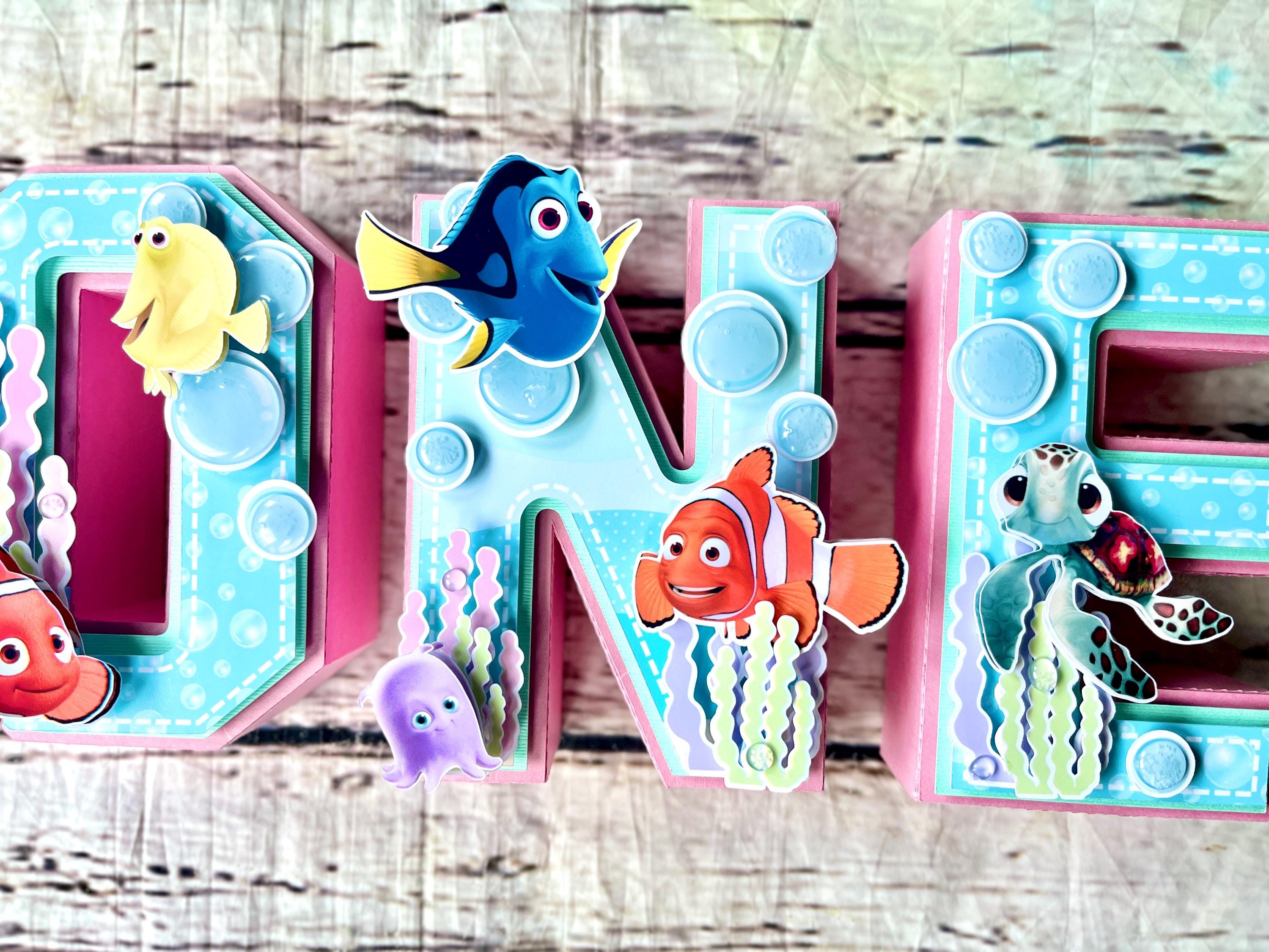 Fish Nemo Dory 3D Letters, Nemo Dory Birthday Party - Etsy