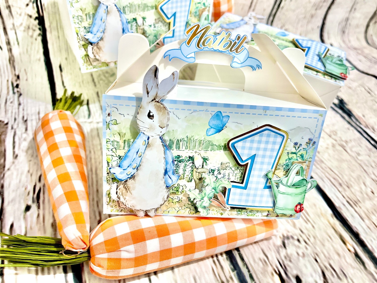 Peter Rabbit Favor Boxes 1st Party Decorations Peter Rabbit Birthday ...