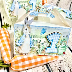 Peter Rabbit Favor Boxes 1st Party Decorations Peter Rabbit Birthday ...