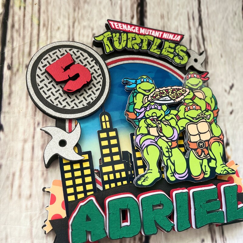 Ninja Turtles Cake - Etsy