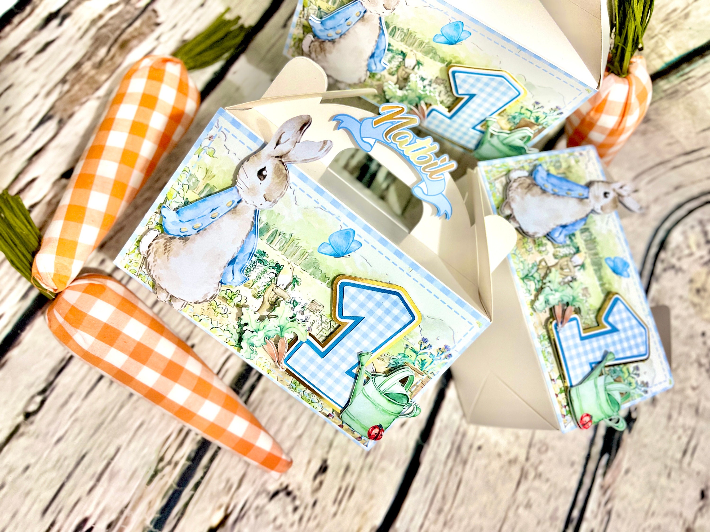 Peter Rabbit Favor Boxes 1st Party Decorations Peter Rabbit Birthday ...