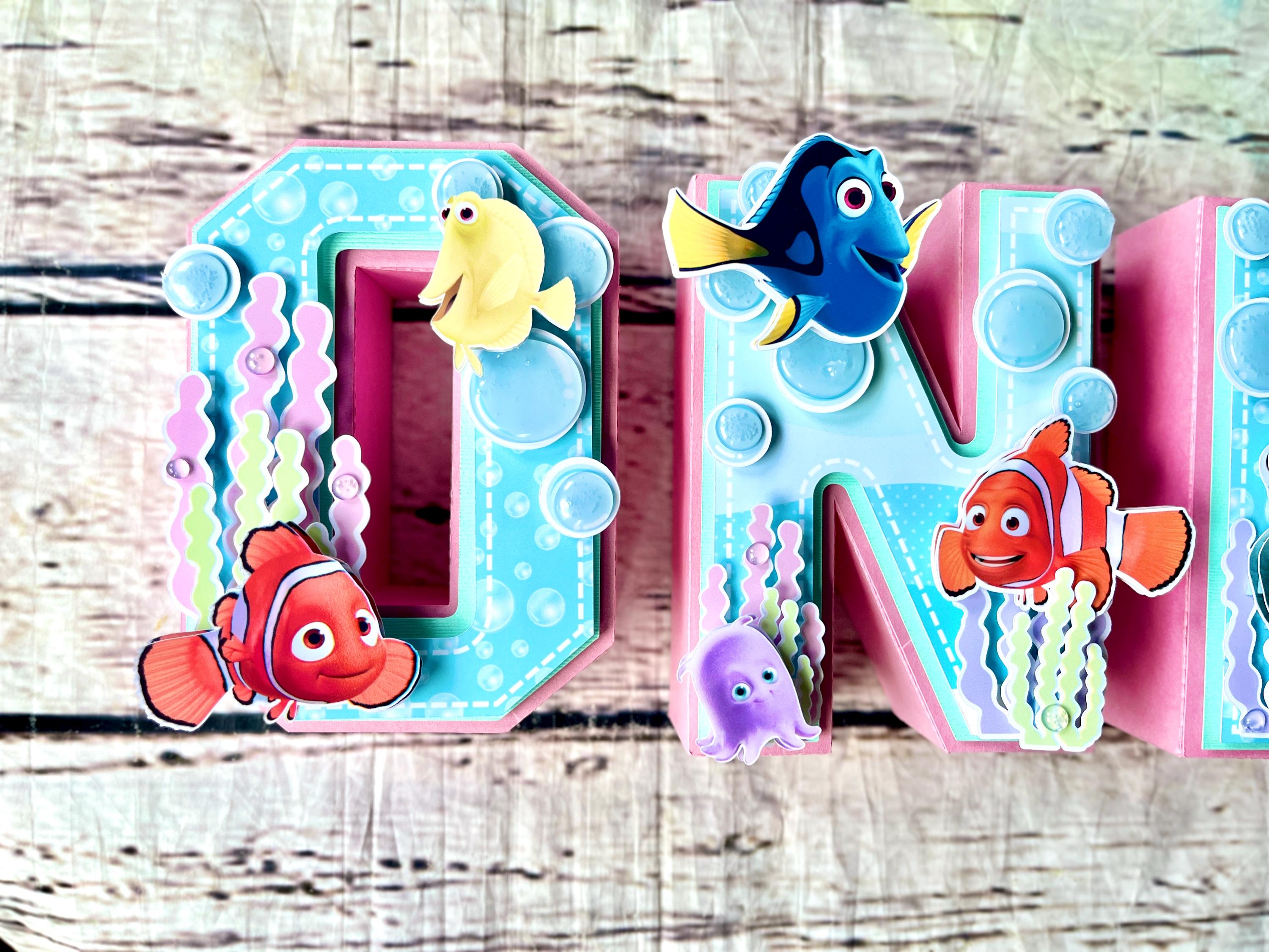 Fish Nemo Dory 3D Letters, Nemo Dory Birthday Party - Etsy