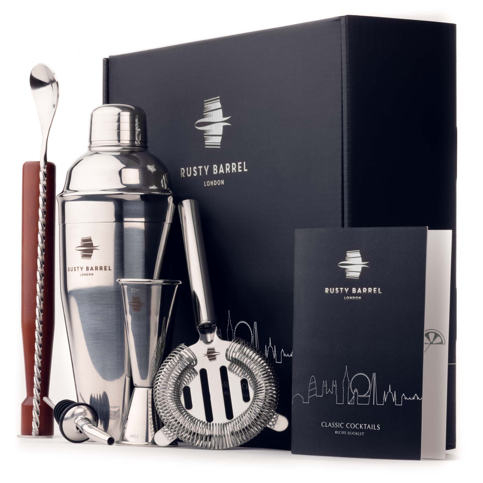 Rusty Barrel Mayfair Cocktail Making Set Manhattan Style | Etsy