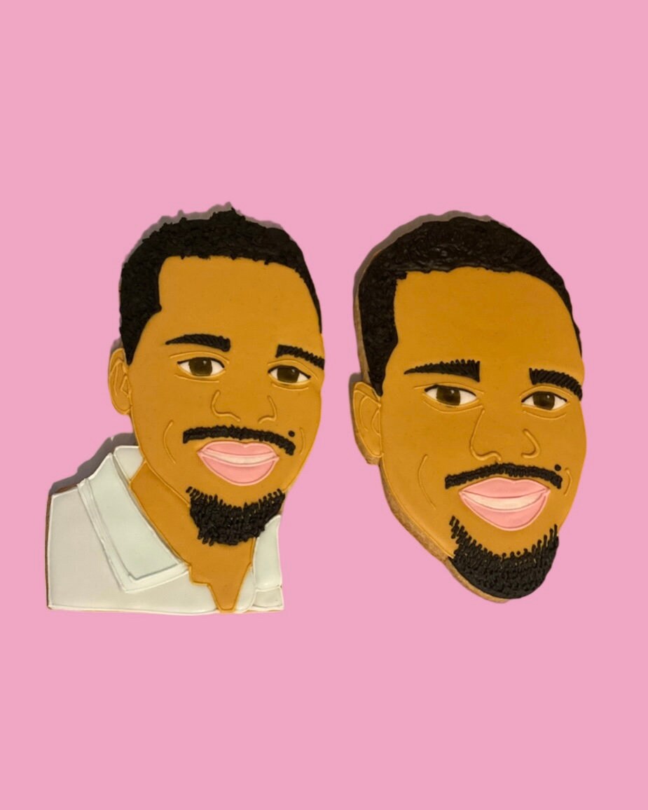 Custom Face Cookie W Personalised Tin A5 or A4 - Etsy