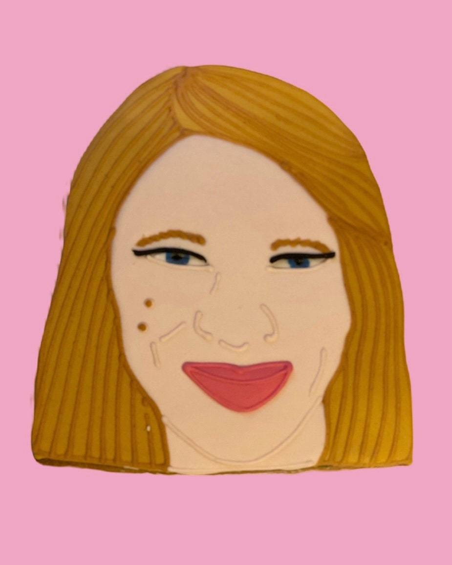 Custom Face Cookie W Personalised Tin A5 or A4 - Etsy