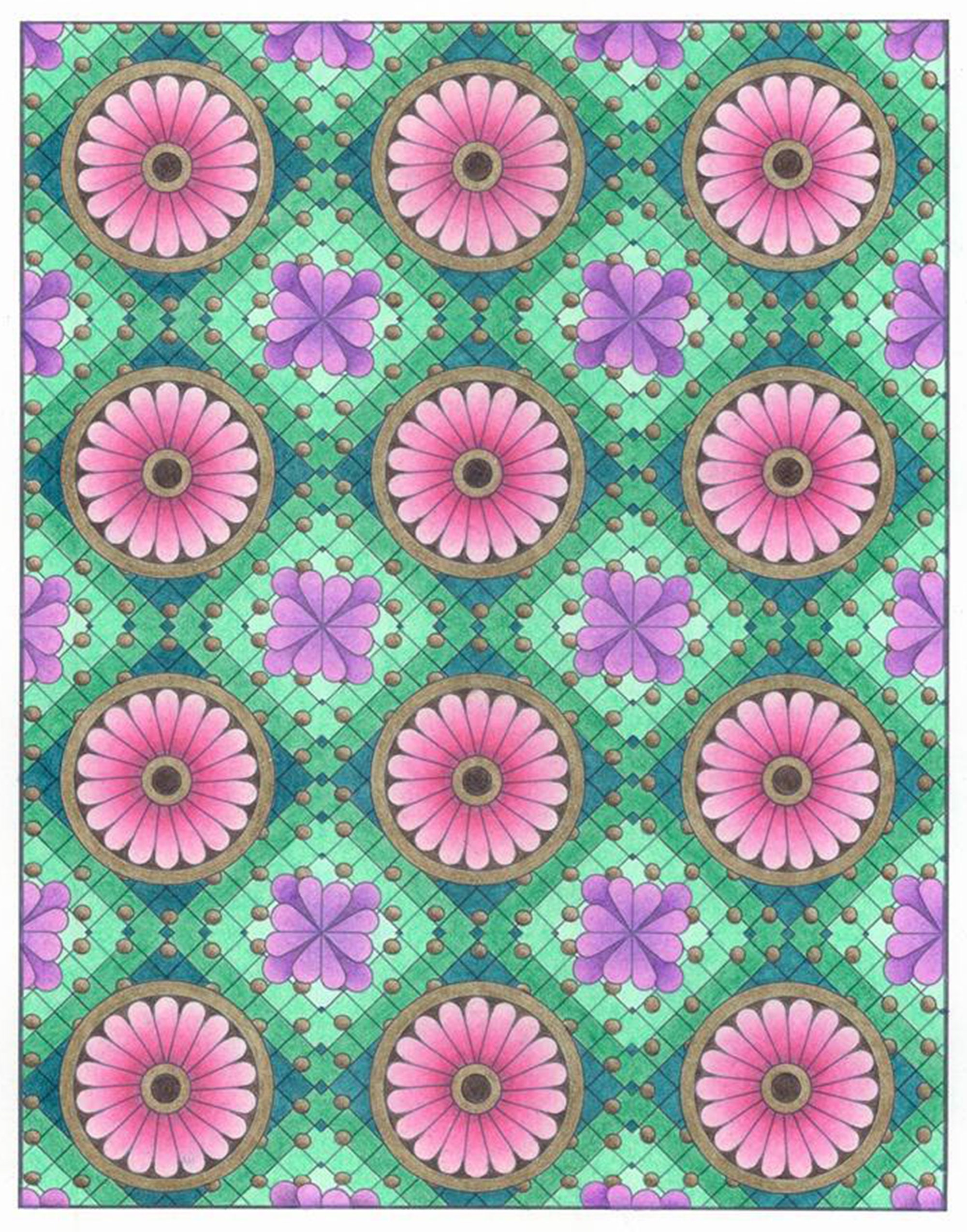 Pattern Pages Adult Coloring Book Printable | Milagros: 30 Magnificent ...