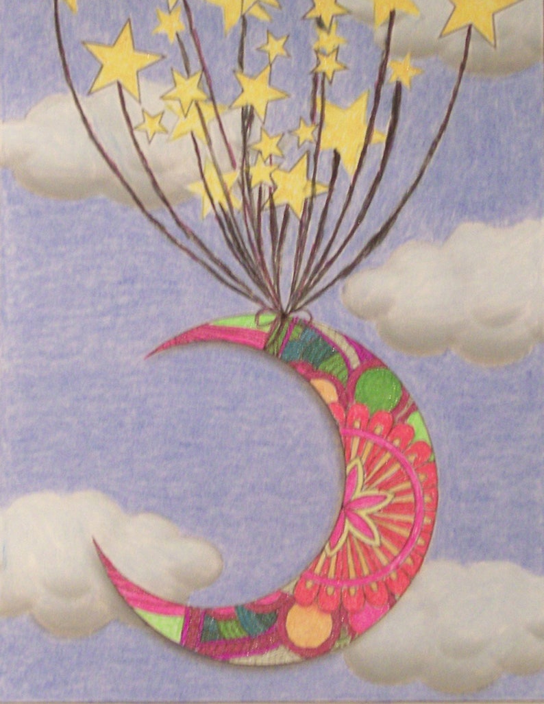 Sun Moon Stars Printable Adult Coloring Pages Luna Y Sol: | Etsy