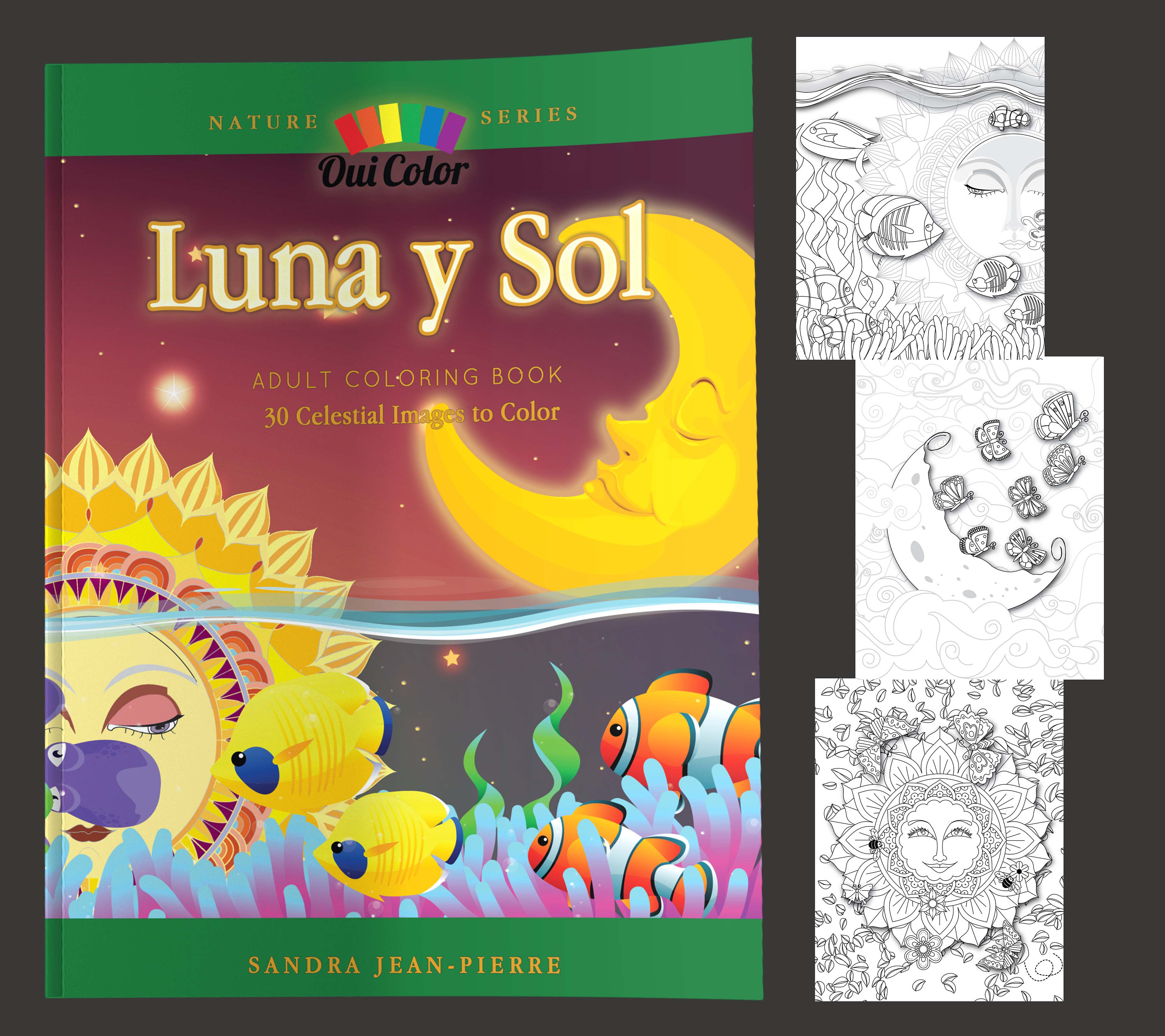 Sun Moon Stars Printable Adult Coloring Pages | Luna Y Sol: Adult ...