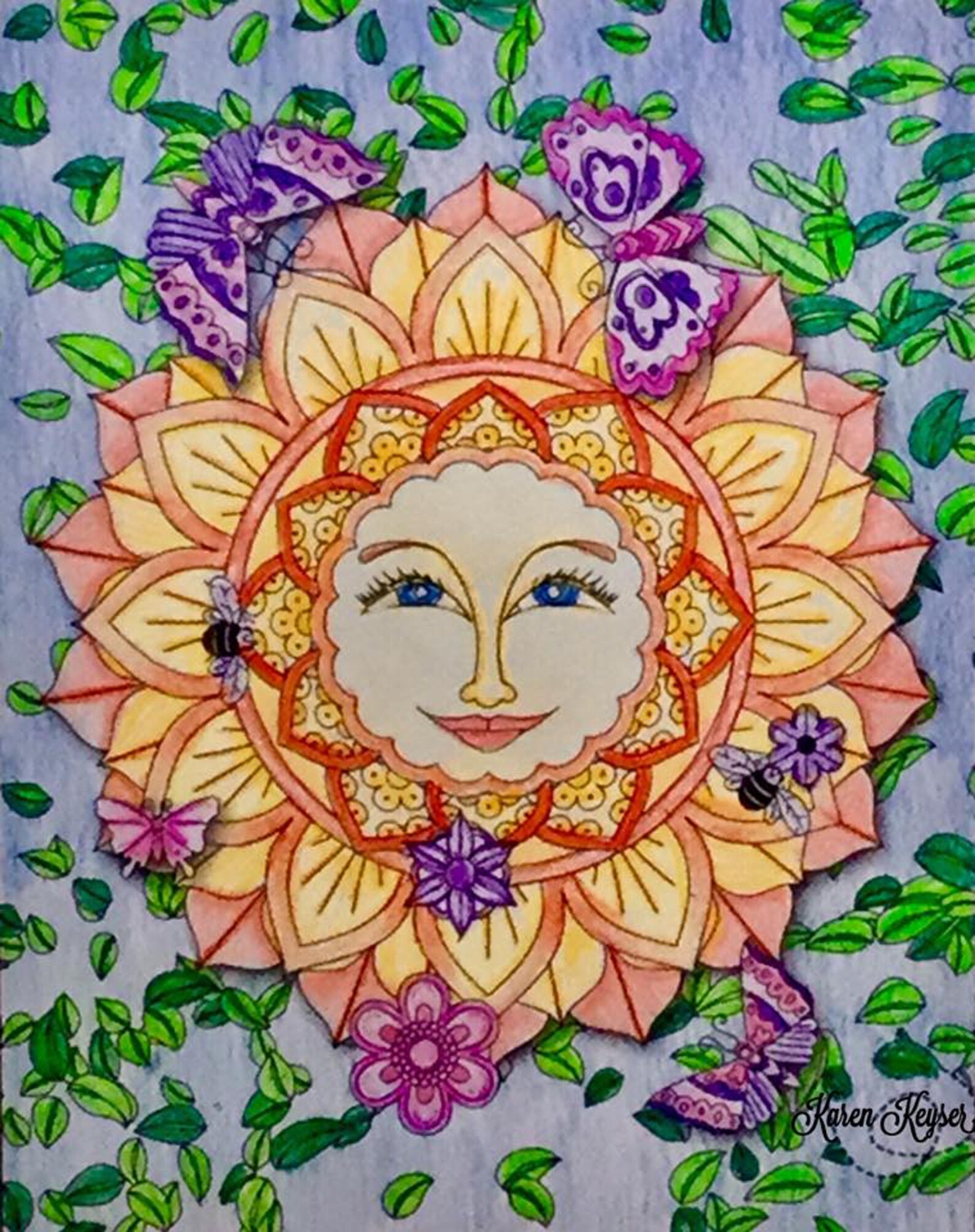 Sun Moon Stars Printable Adult Coloring Pages Luna Y Sol: | Etsy