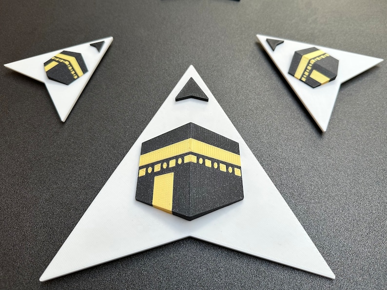 Qibla Direction Indicator 3D Sticker Eid Gift, Ramadan Gift, Prayer ...