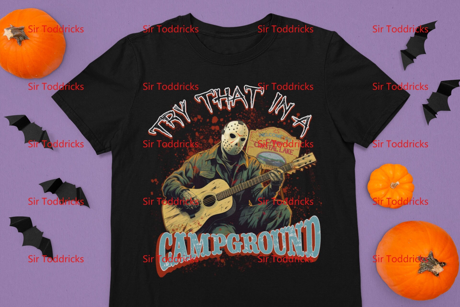 Try That In A Campground Tee Jason Aldeen Jason Voorhees Camp Crystal