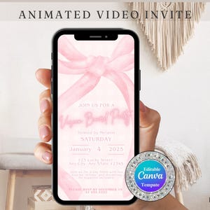 Vision Board Party Digital Invitation Canva Done for You Video ...