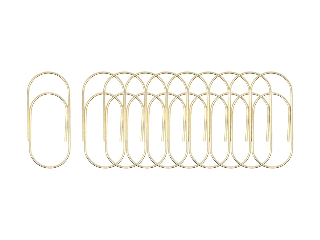 Gold Jumbo Paperclip Set - Luxury Planner Page Markers (10 Pack) - Etsy