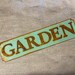 Rusty Garden Sign Verdigris, Roman Font, Industrial Alphabet, Wall ...