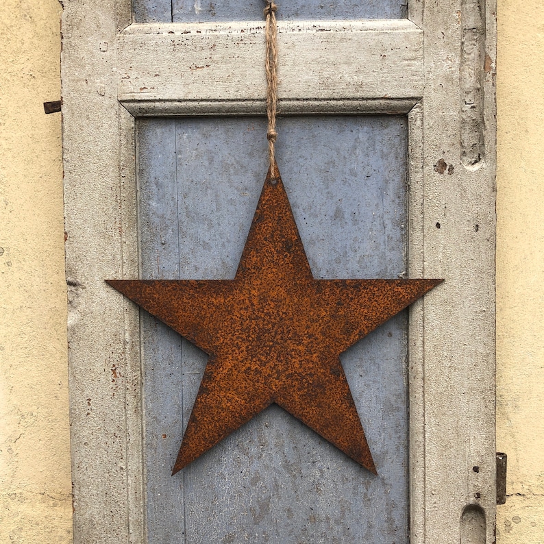 Flat Rusty Metal Star Vintage Decoration Metal Gift Small - Etsy Israel