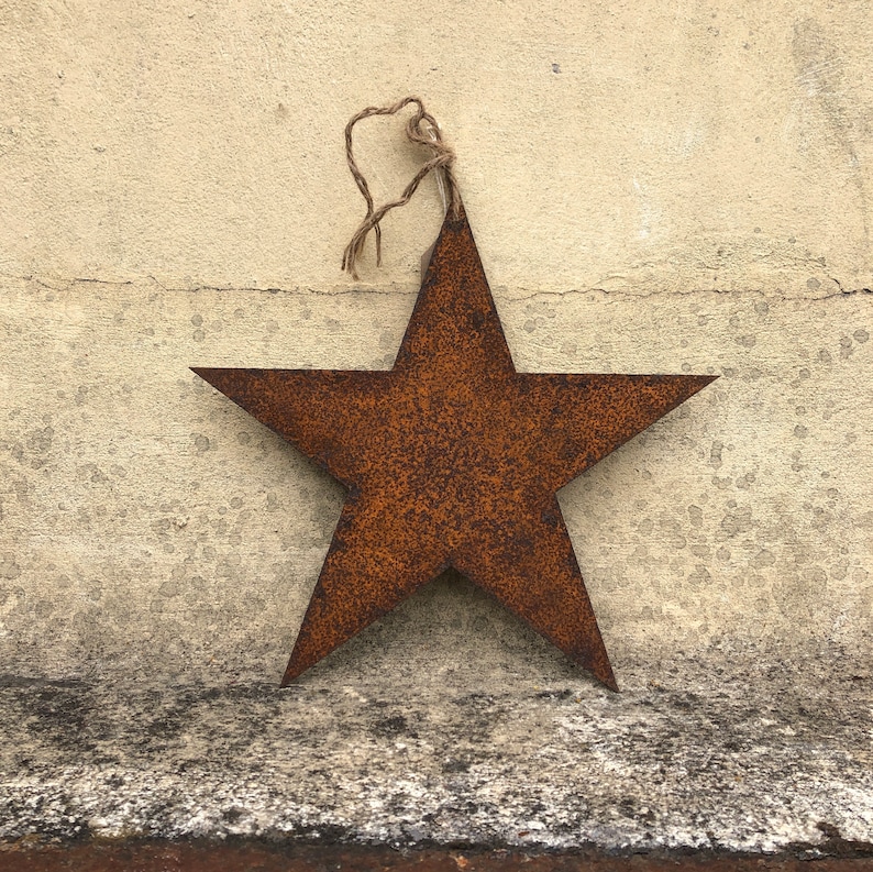 Flat Rusty Metal Star Vintage Decoration Metal Gift Small - Etsy Israel