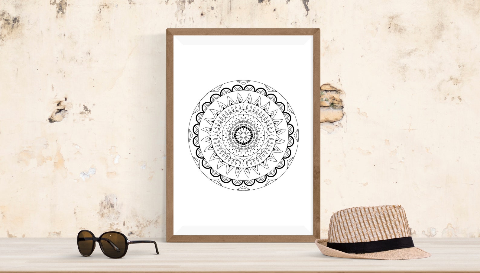 Original Mandala Wall Art Printable #2, Mandala Poster, Digital Print ...