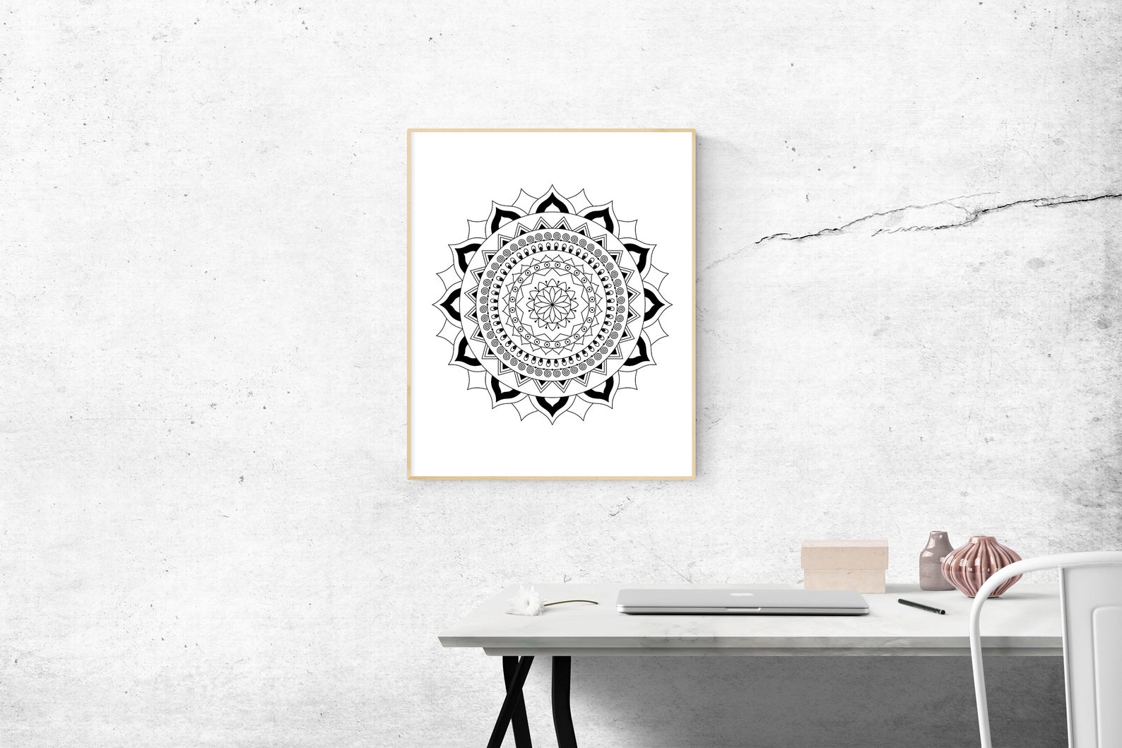 Original Mandala Wall Art Printable, Mandala Poster, Digital Print PDF ...