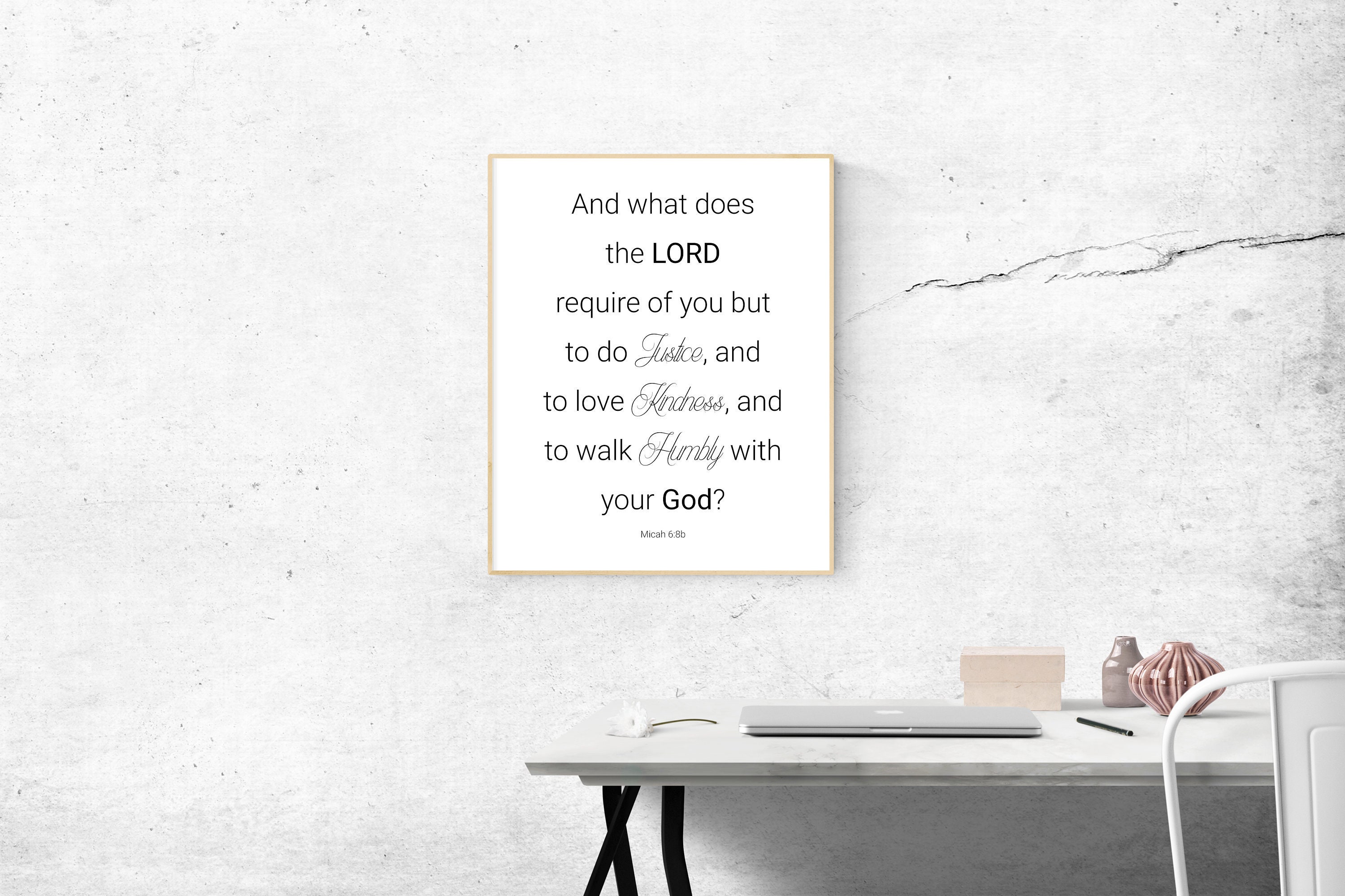 Do Justice Love Kindness Walk Humbly Bible Verse Printable Wall Art ...