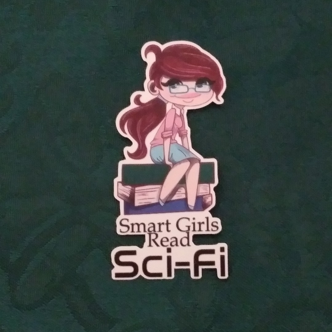 Smart Girls Read Sci-fi Vinyl Die-cut Sticker Ereader - Etsy