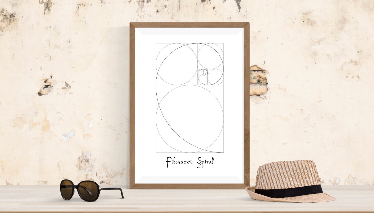Fibonacci Spiral Wall Art Printable, Fibonacci Spiral Poster ...