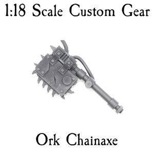Ork Chainaxe 40K Joytoy Compatible Space Marine 1:18 Action Figure 4 ...