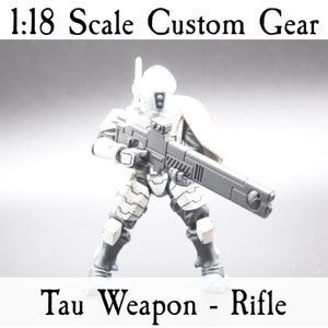 Tau Rifle - 40K Joytoy Compatible Space Marine 1:18 Action Figure 4 ...
