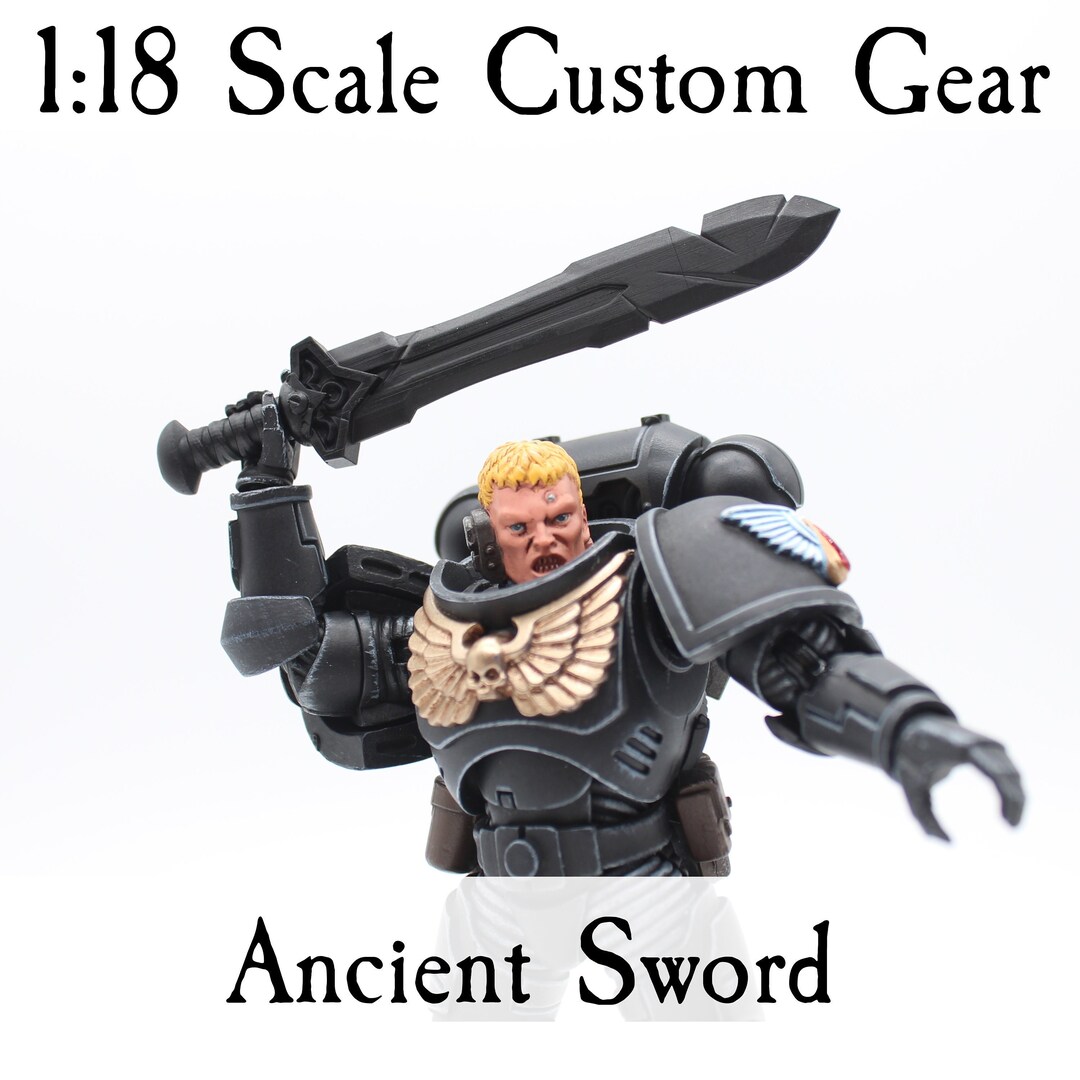 Ancient Sword 40K Joytoy Compatible Space Marine 1:18 Action Figure 4 ...