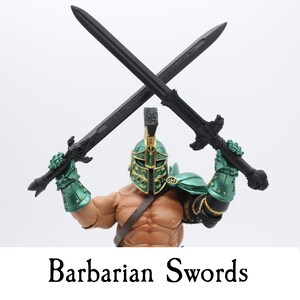 Barbarian Conan Swords Custom 3D Printed Fantasy Weapons Lot Swords 6 ...