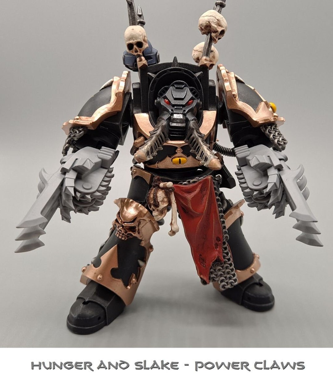 Hunger and Slake Power Claws for Joytoy Chaos Black Legion Terminator ...