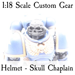 Skull Chaplain Helmet 40K Joytoy Compatible Space Marine 1:18 Action ...