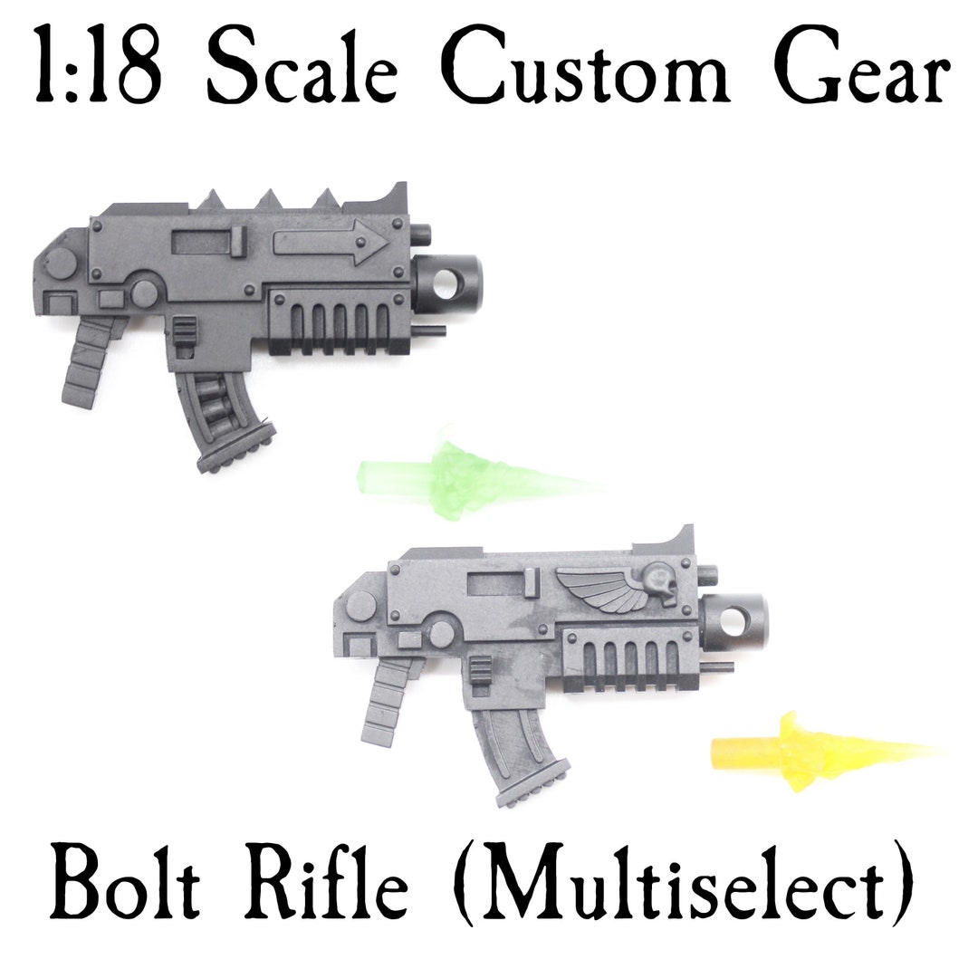 Bolt Rifle multiple Options 40K Joytoy Compatible Space Marine 1:18 ...