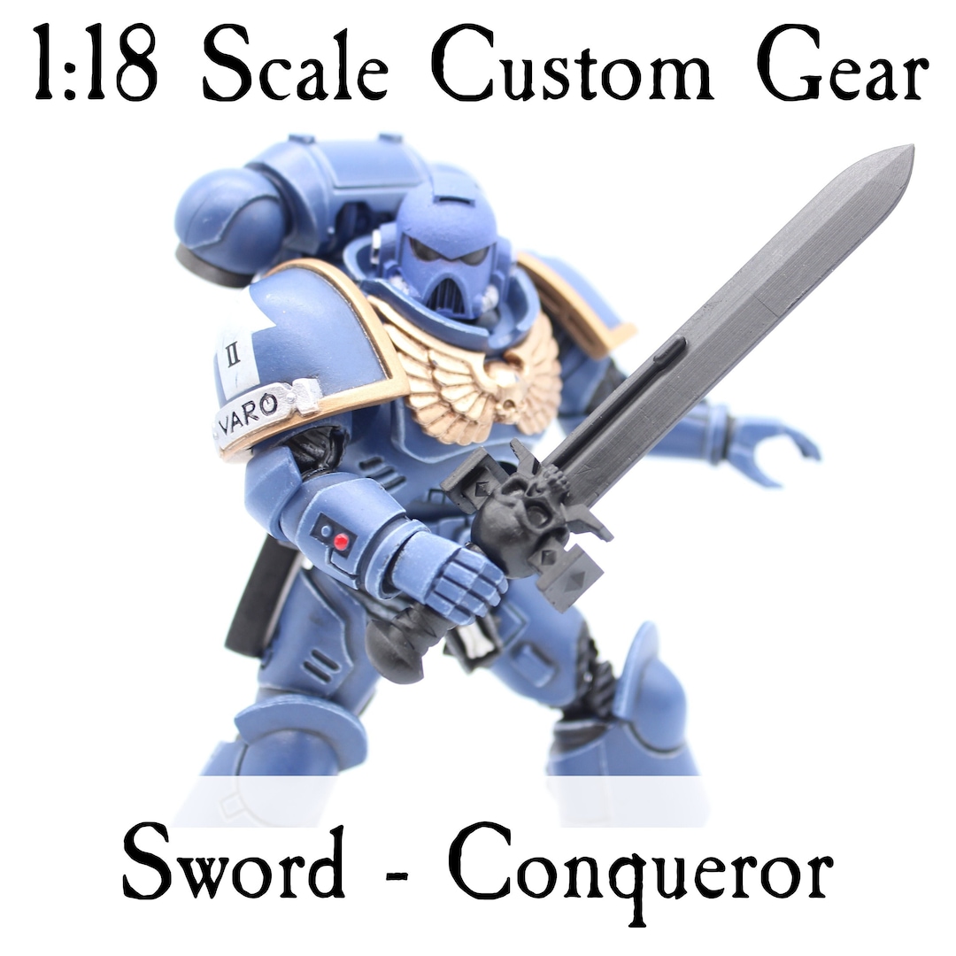Conqueror Sword - 40K Joytoy Compatible Space Marine 1:18 Action Figure ...