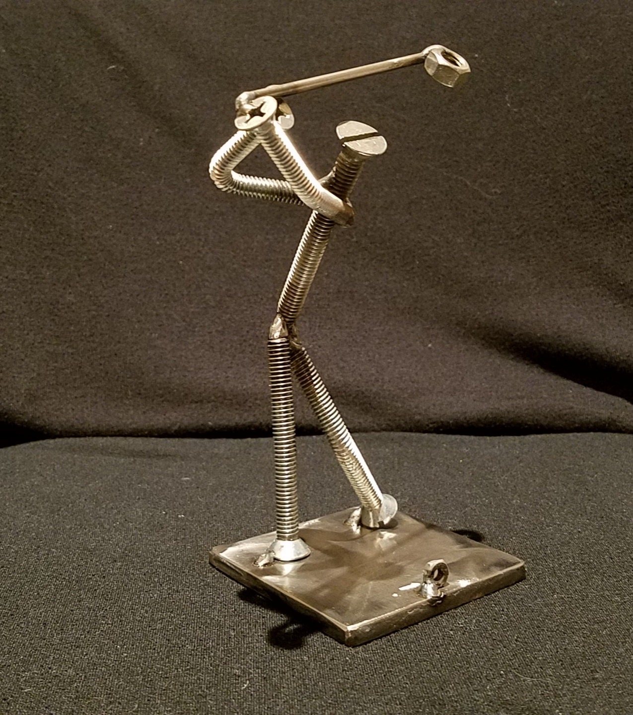 Welded Metal Golfer | Etsy