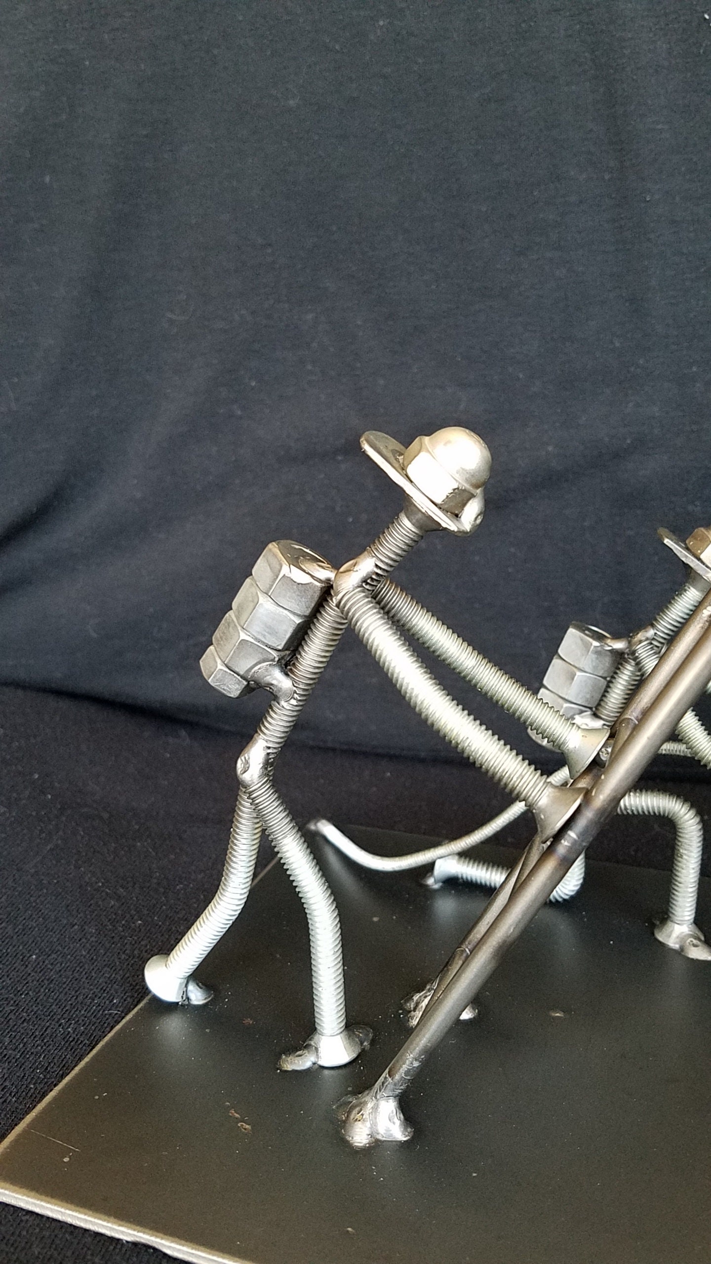 Welded Metal Nuts and Bolts Firefighter Sculpture - Etsy